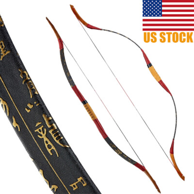 Traditional Recurve Bow Archery Hunting Handmade Mongolian Horse Bow 15 ...