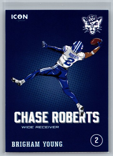Chase Roberts 2023 ONIT Brigham Young Cougars ICON #76 Football Card ...