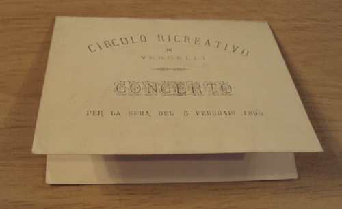 1890 Concert Program~ITALIAN Violinist Prodigy "LEANDRO CAMPANARI" | eBay