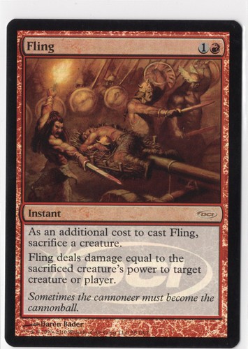 *FOIL* Fling 1x MtG WPN & Gateway Promo ENGLISH SP/NM | eBay