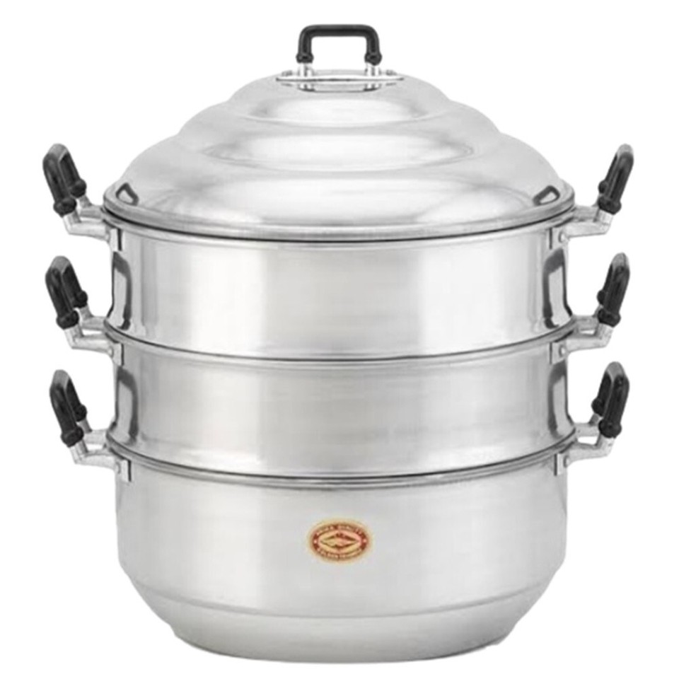 Thai Traditional Restaurant Cookware Crocodile Brand Steamer Pot 3 tier ...