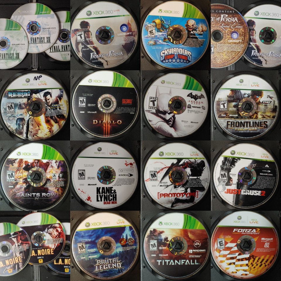 Xbox 360 Video Games Disc Only Huge Selection You Choose Super Fast ...