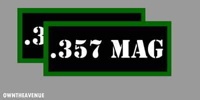 .357 MAG Ammo Can Labels for Ammunition Case 3.5" x 1.50" stickers ...