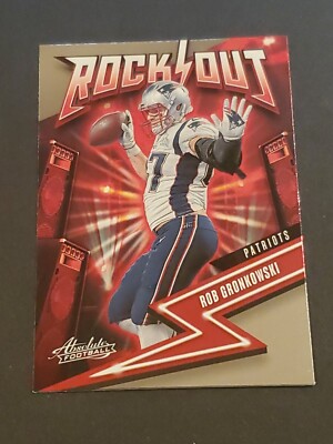 Rob Gronkowski 2023 Panini Absolute Rock Out Insert #6 New England ...