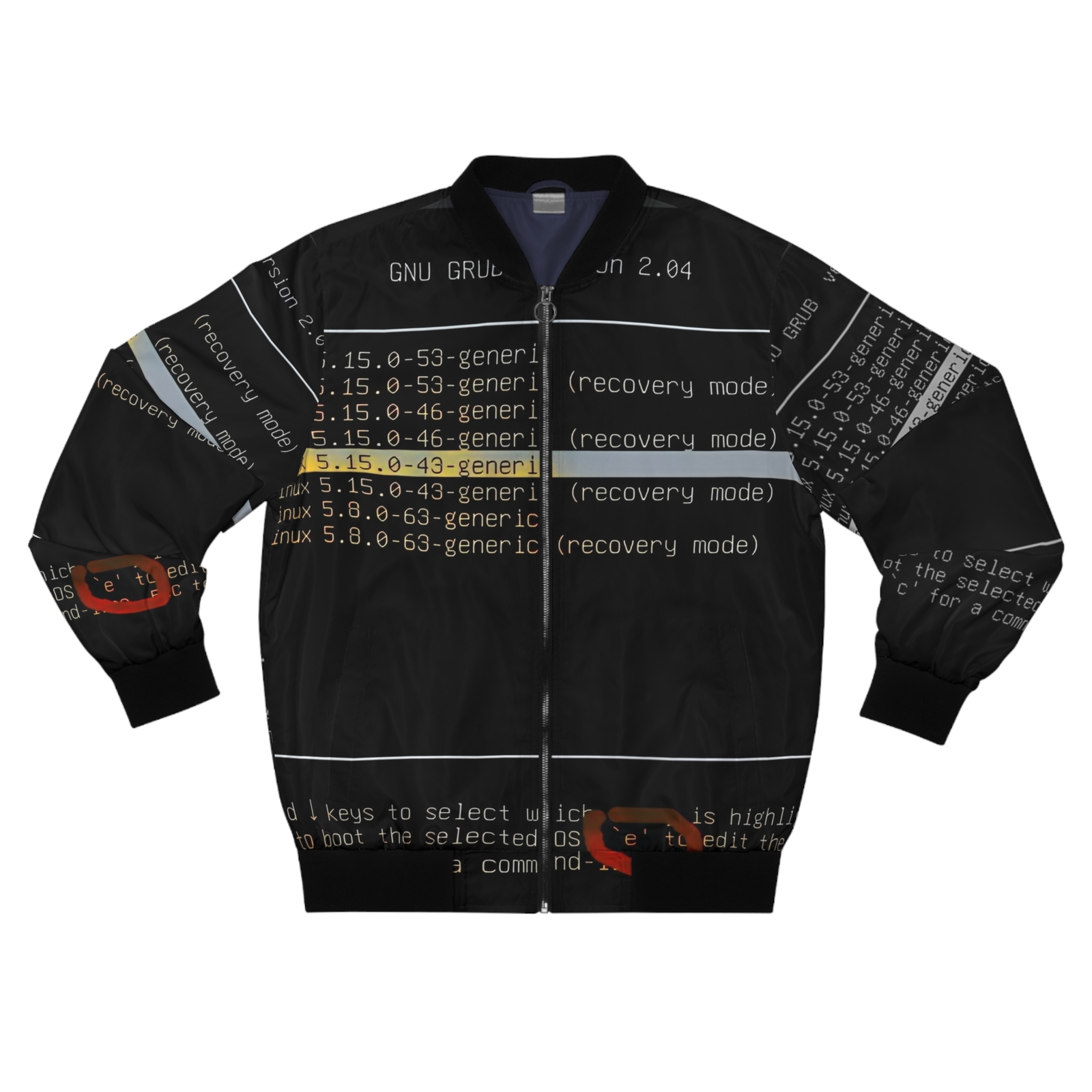 Bomber Jacket Linux Boot options design | eBay