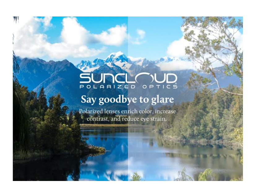 SUNCLOUD "Sentry" Polarized Unisex Sunglasses BLACK/Polar Gray Lens $54 ...