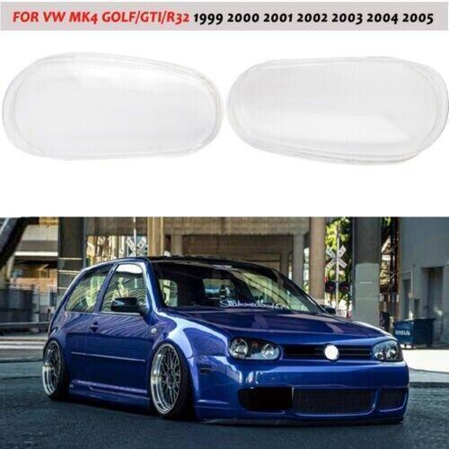 For VW MK4 Golf GTI 1999-2005 Headlight Glass Lens Headlamp Lense Cover ...