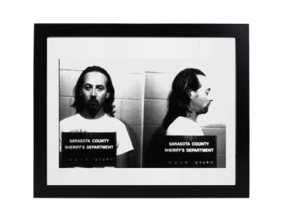 Paul Reubens Pee Wee Herman Jail MUG SHOT Arrest Matted & Framed ...