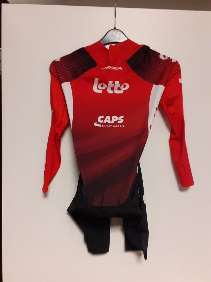 Original Vermarc team Lotto 2025 Zeitfahranzug lang arm (grosse XS ...
