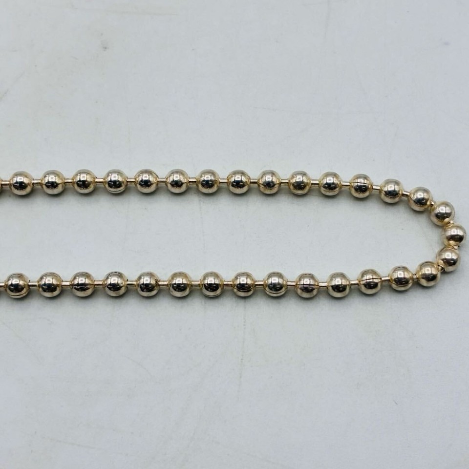 Tiffany&Co. Return Toe Oval Ball Chain Necklace Silver Accessory Sv925 ...