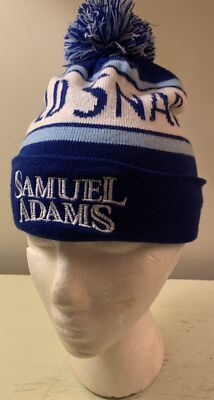 Samuel Adams Beer Hat Cold Snap Winter Knit Stocking Cap Sam Adams Pom ...