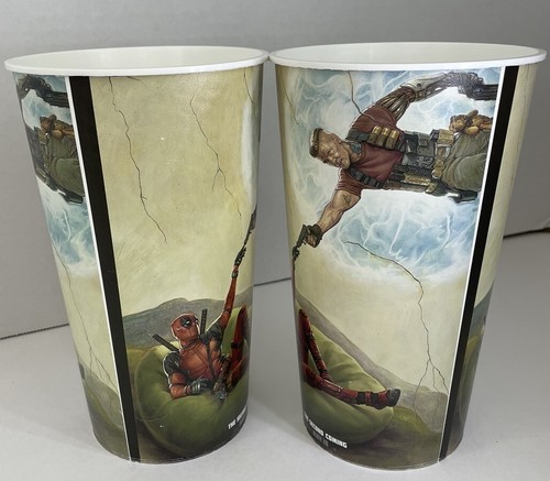 Deadpool 2 2018 Movie Theater Cups Large Collectible Marvel Cable | eBay