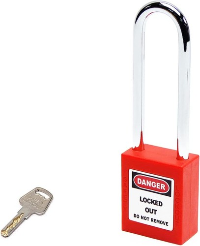Safety Padlock Loto Locks Keyed Alike Lock Out Tag Out Steel Shackle ...
