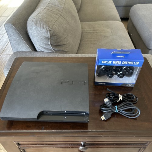 Sony PlayStation 3 PS3 CECH-3001B Slim Console 320GB W/ Cables ...