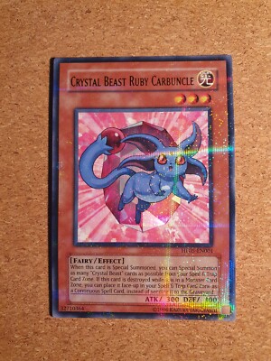 Crystal Beast Ruby Carbuncle HL05-EN001 holo carte Yugioh | eBay