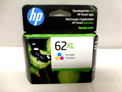 Genuine HP 62 XL Tri-Color Printer Ink Cartridges C2P07AN EXP 2025 ...