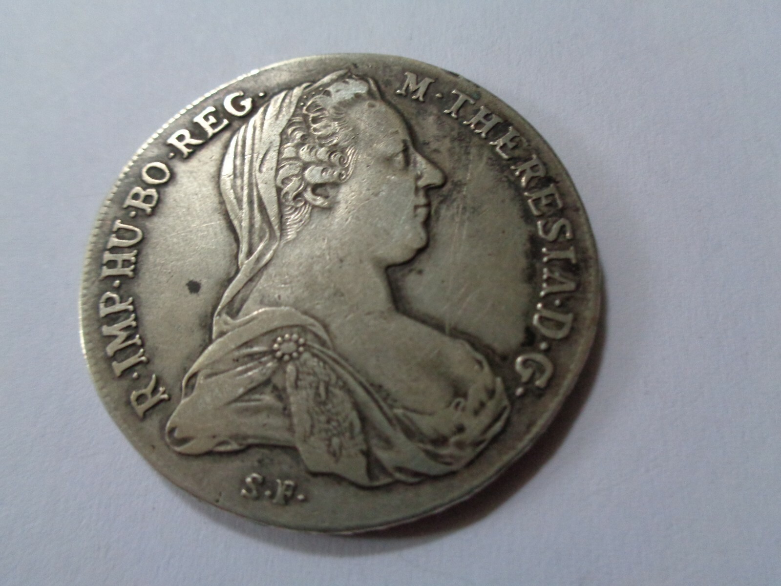 M.THERESIA D.G.R.IMP.HU.BO.REG 1780X SF THALER BURG SILIVER COIN | eBay