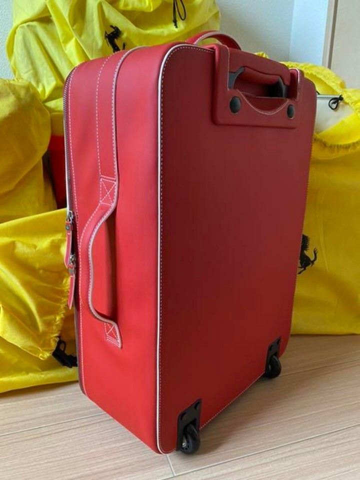 Ferrari 488 Spider Suitcase Trolley Bag With Storage Bag Red Genuine ...