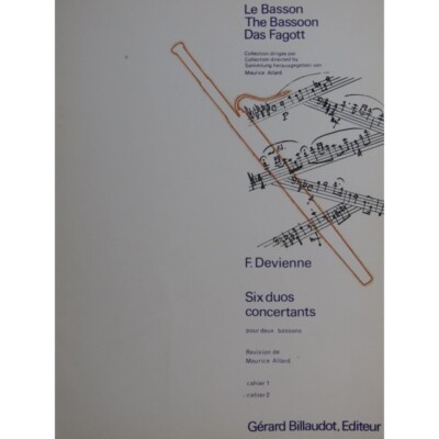 Deviène François Sei Duetti Concertanti Quaderno N. 2 Per 2 Fagotti ...
