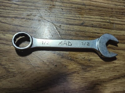 Mac Tool Combination Stubby Chrome Wrench CS162R 1/2" SAE 12Pt. USA ...