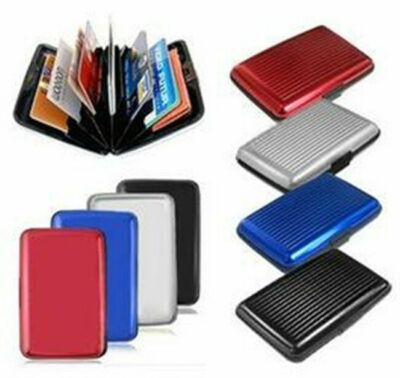 Kartenetui Aluminium Karten Safe Card Wallet Kreditkarten Etui EC RFID ...