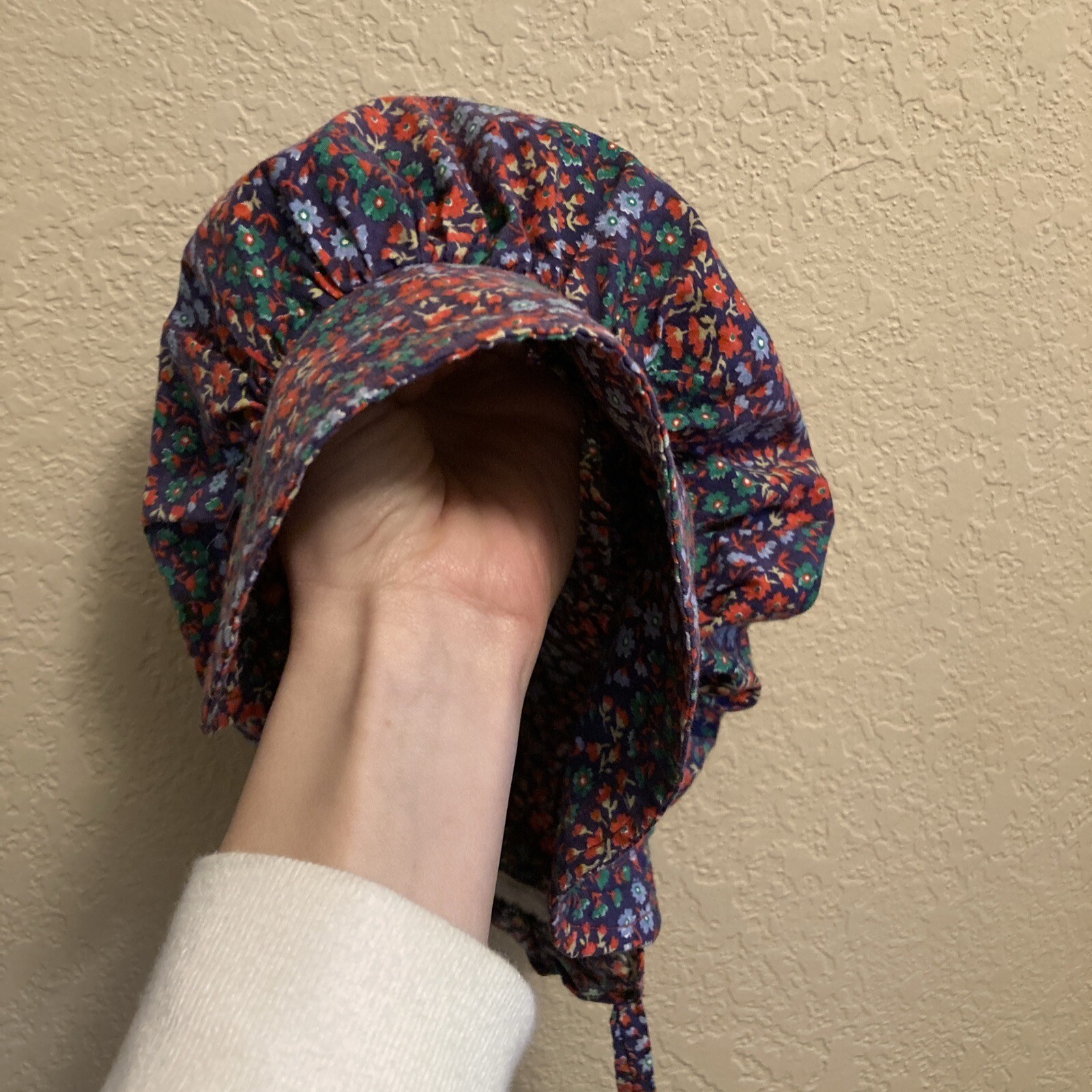 vintage sun bonnet Prairie Cottagecore Floral Blue Ad… - Gem