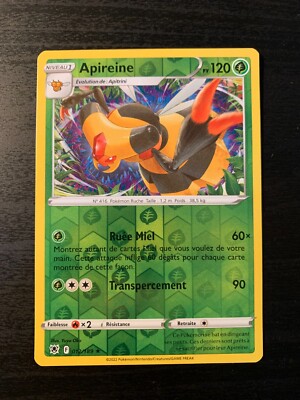 Carte Pokémon REVERSE Apireine 012/189 EB10 Epée Bouclier Astres ...