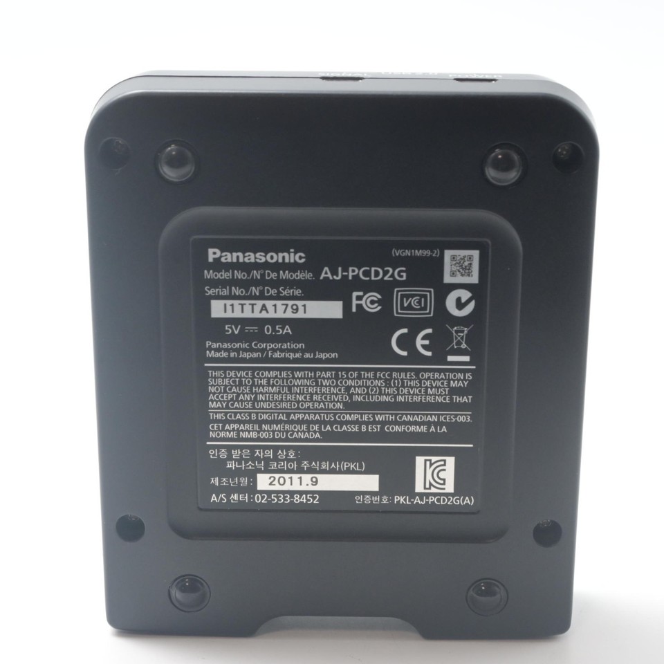 Panasonic AJ‑PCD2G Single‑Slot P2 Memory Card Drive Reader[Near Mint ...