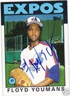 1986 Topps #732 FLOYD YOUMANS autograph / Signed card Montreal Expos | eBay