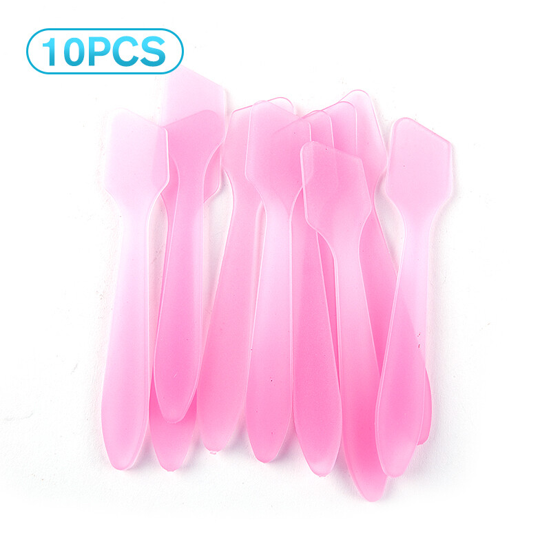 10 Pcs Mini Cosmetic Spatulas Scoop Face Cream Makeup Mask Mixed Spoon ...