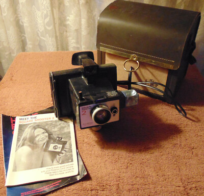 Vintage POLAROID Square Shooter 2 Land Camera w/ Cold Clip, Manual ...