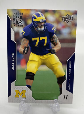 Jake Long 2008 Upper Deck NFL Draft Edition Rookie Card #45 RC ...
