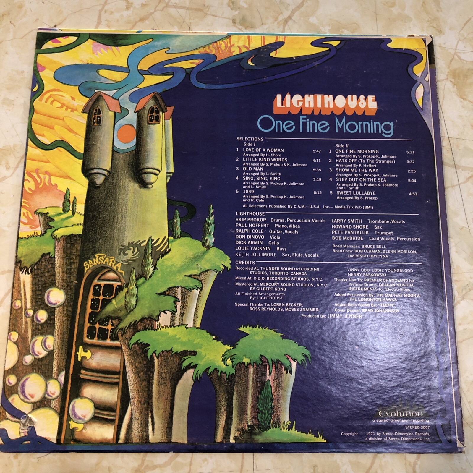 Lighthouse One Fine Morning 1971 Evolution Record LP Sonic Pressing VG+ ...
