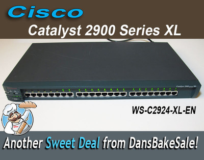 Cisco Catalyst 2900 Series XL Ethernet Switch WS-C2924-XL-EN 24 10/100 ...