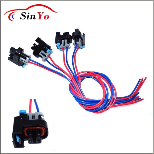 4 Pcs Fuel Injector Connector Wiring Harness PIGTAIL FOR GM SATURN ...