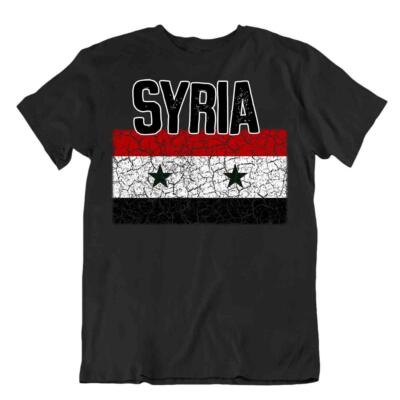 Flag T-Shirt Syria Fashion Country Souvenir Gift Tee Pride logo | eBay