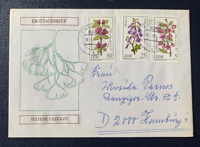 East-Germany GDR 1987 Freital - used FDC First Day cover to Hamburg | eBay