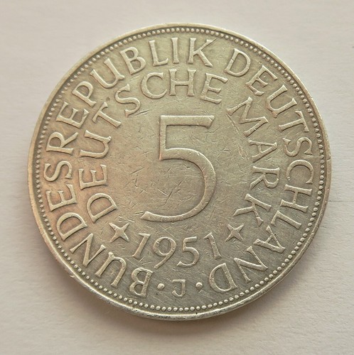 Seltene, Wertvolle 5 DM Münze von 1951 J | eBay.de