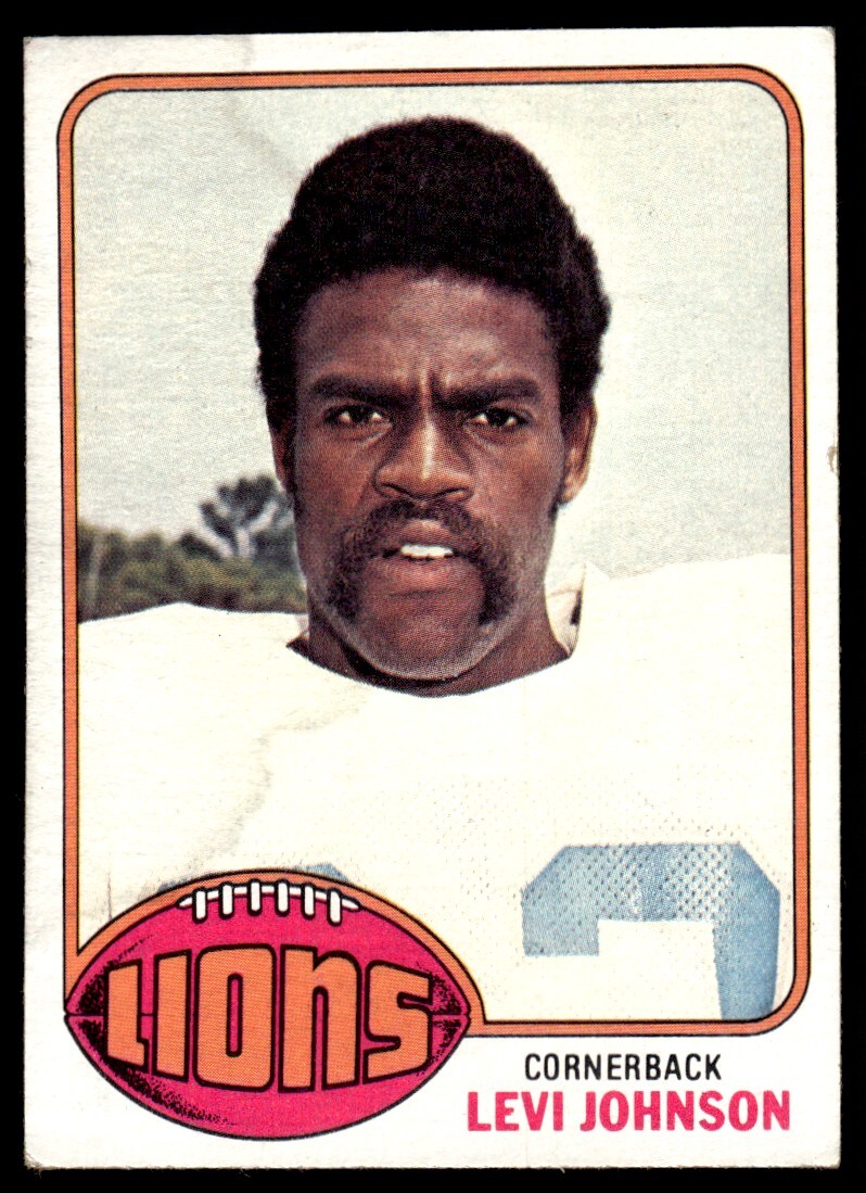 1976 Topps Levi Johnson Detroit Lions #433 | eBay