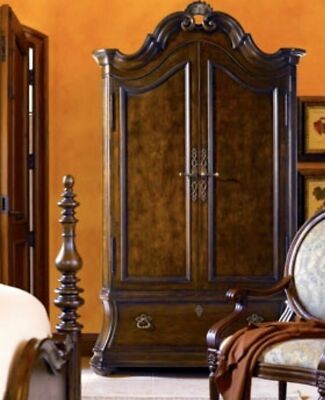 Thomasville Furniture Hills of Tuscany Pisa Bedroom Armoire in Dark ...