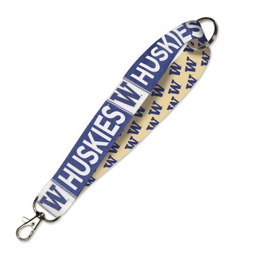 UNIVERSITY OF WASHINGTON HUSKIES KEY BAND LANYARD KEY CHAIN 1" WIDTH ...