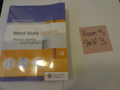 Fountas and Pinnell Grade 4 Word Study Lessons and Study Guide Sealed ...