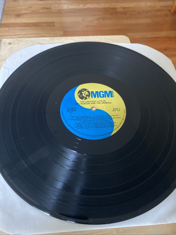 ERIC BURDON AND THE ANIMALS The Greatest Hits 1969 LP Vinyl VG+ SE 4602 ...