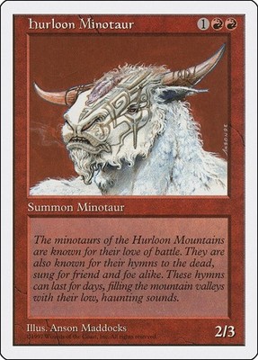 Hurloon Minotaur Fifth Edition N/A MTG MP | eBay