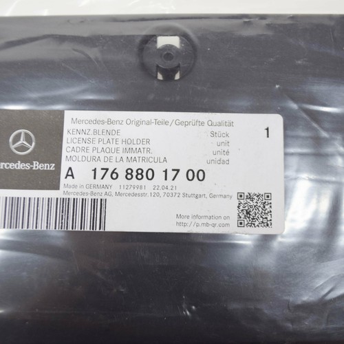 MERCEDES-BENZ W176 A-CLASS AMG FRONT NUMBER PLATE PLINTH A1768801700 NO ...