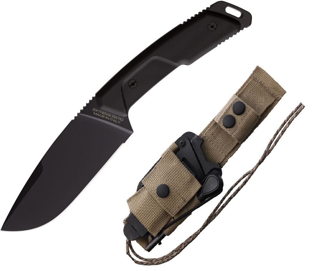 Extrema Ratio Sethlans Fixed Knife 4.25" D2 Tool Steel Blade Black G10 ...
