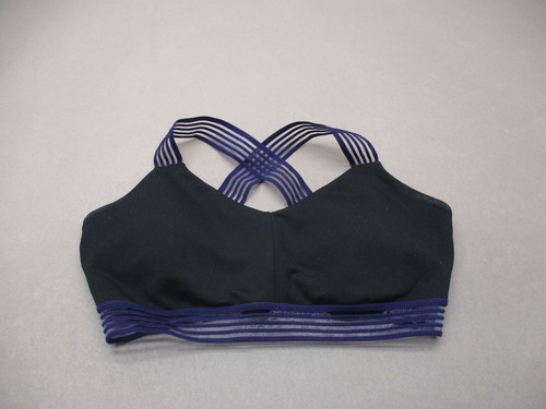 Fabletics Size S Womens Blue Lined Wireless Pull On Cross Back Sports ...