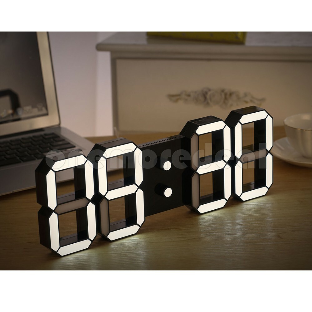 4-Digit/6-Digit 3D LED Clock Wifi Clock Perpetual Calendar Electronic ...