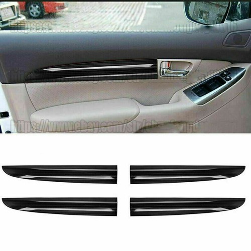 4PCS For Toyota prado fj120 2003-2009 Black Titanium Inner Door Panel ...