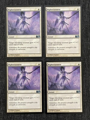 4x Righteousness | NM M10 Magic 2010 | MTG Magic Cards | eBay